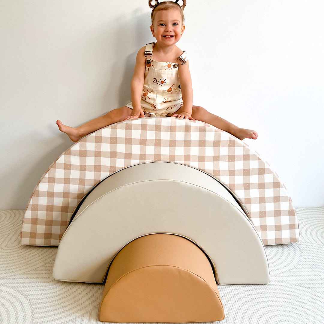 Rainbow Rocker Gingham & Sand – Play Planet Kids