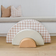 Rainbow Rocker Gingham | Sand | Caramel | – Play Planet Kids