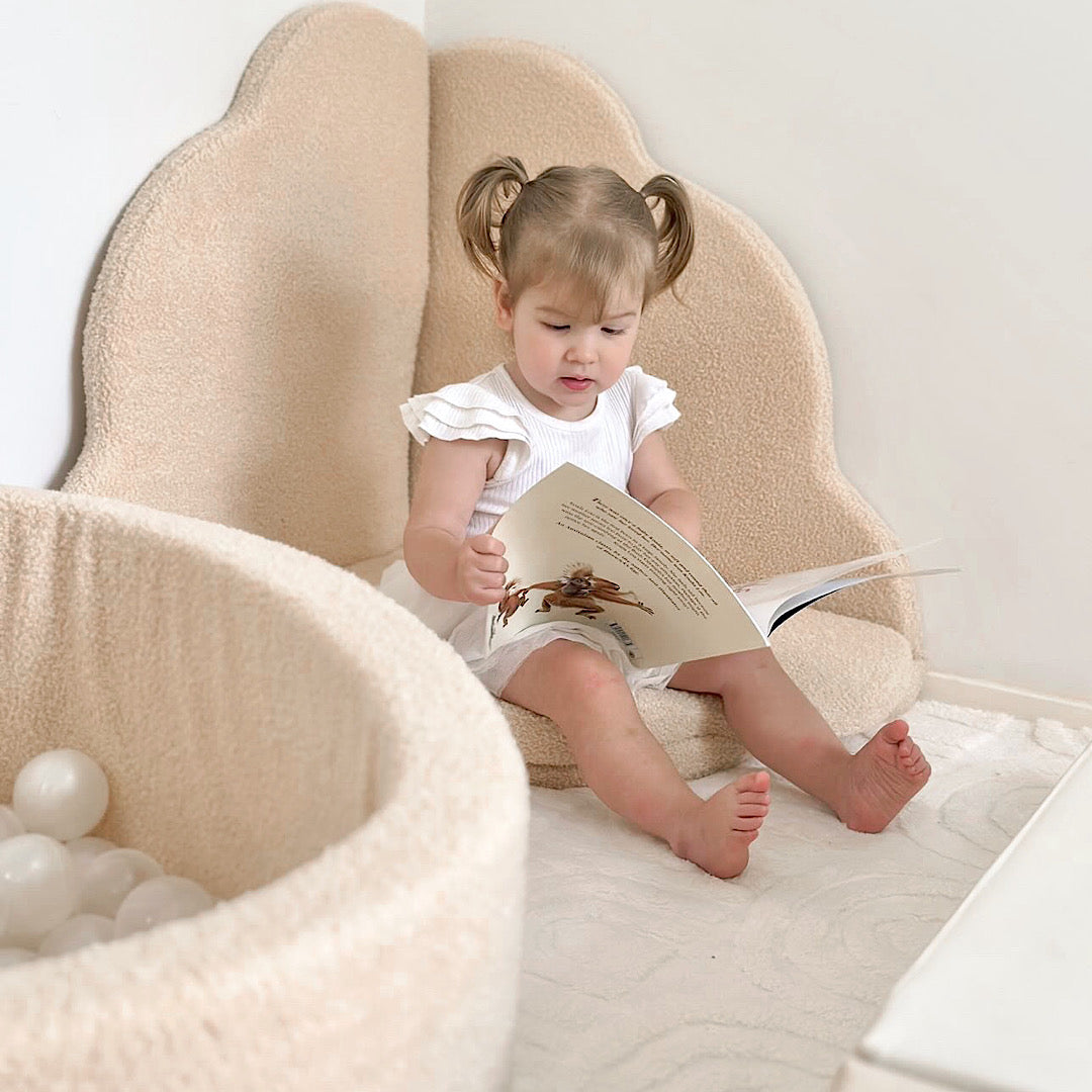 Scalloped Teddy Play Mat | Sand – Play Planet Kids